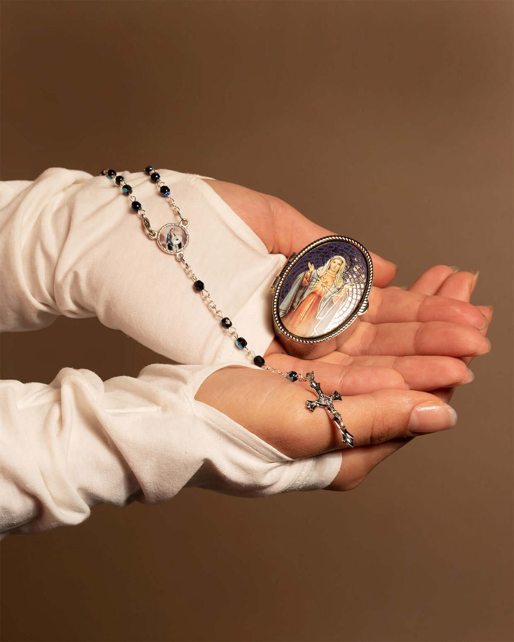 Immaculate Heart of Mary Rosary Box | Savelli Religious