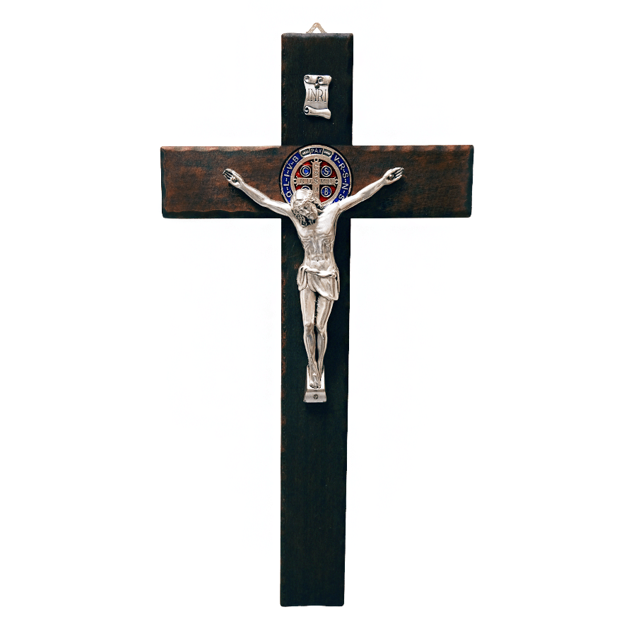 St Benedict Wall Crucifix in Wood | Savelli Religious
