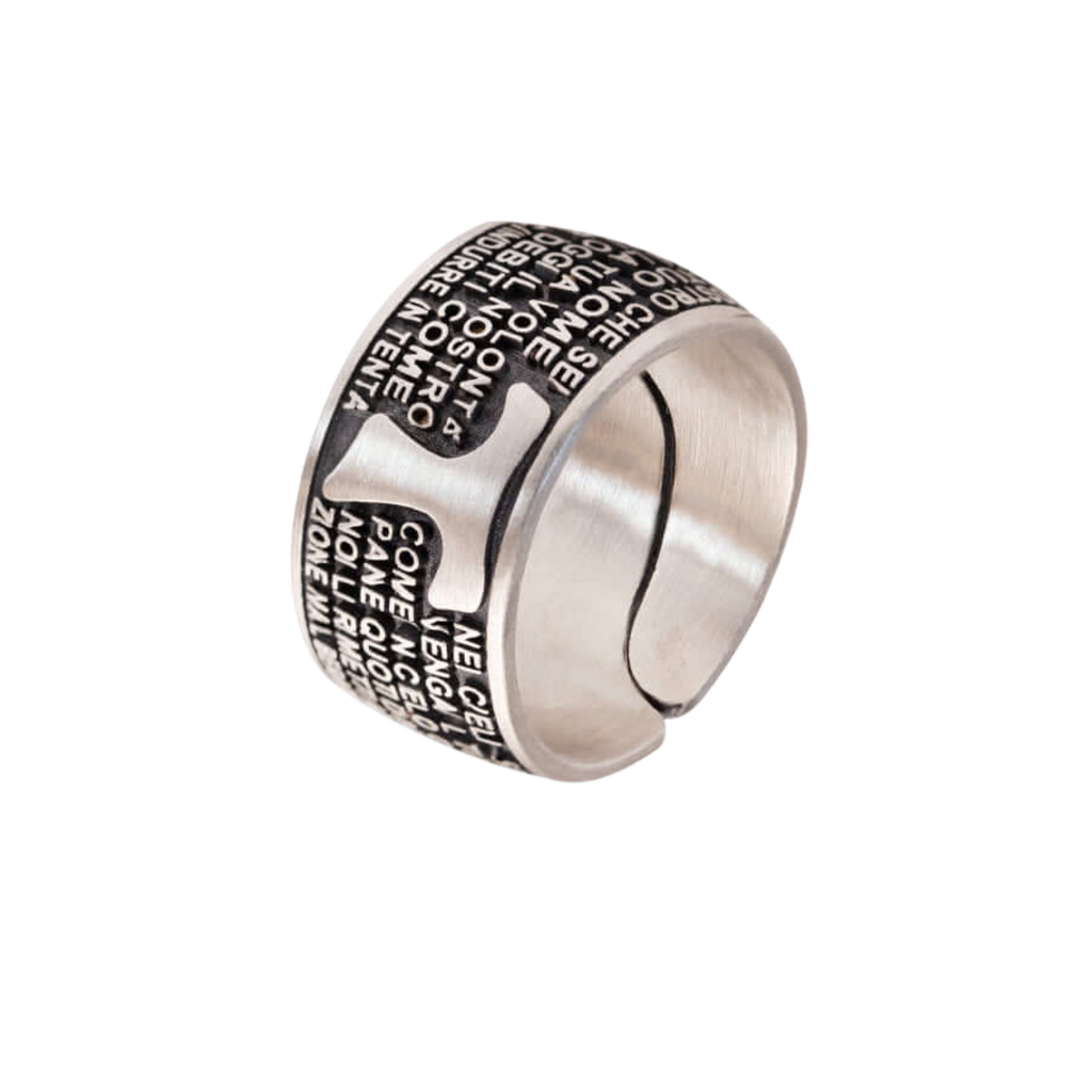 Tau Cross Ring in Silver | Savelli Religious