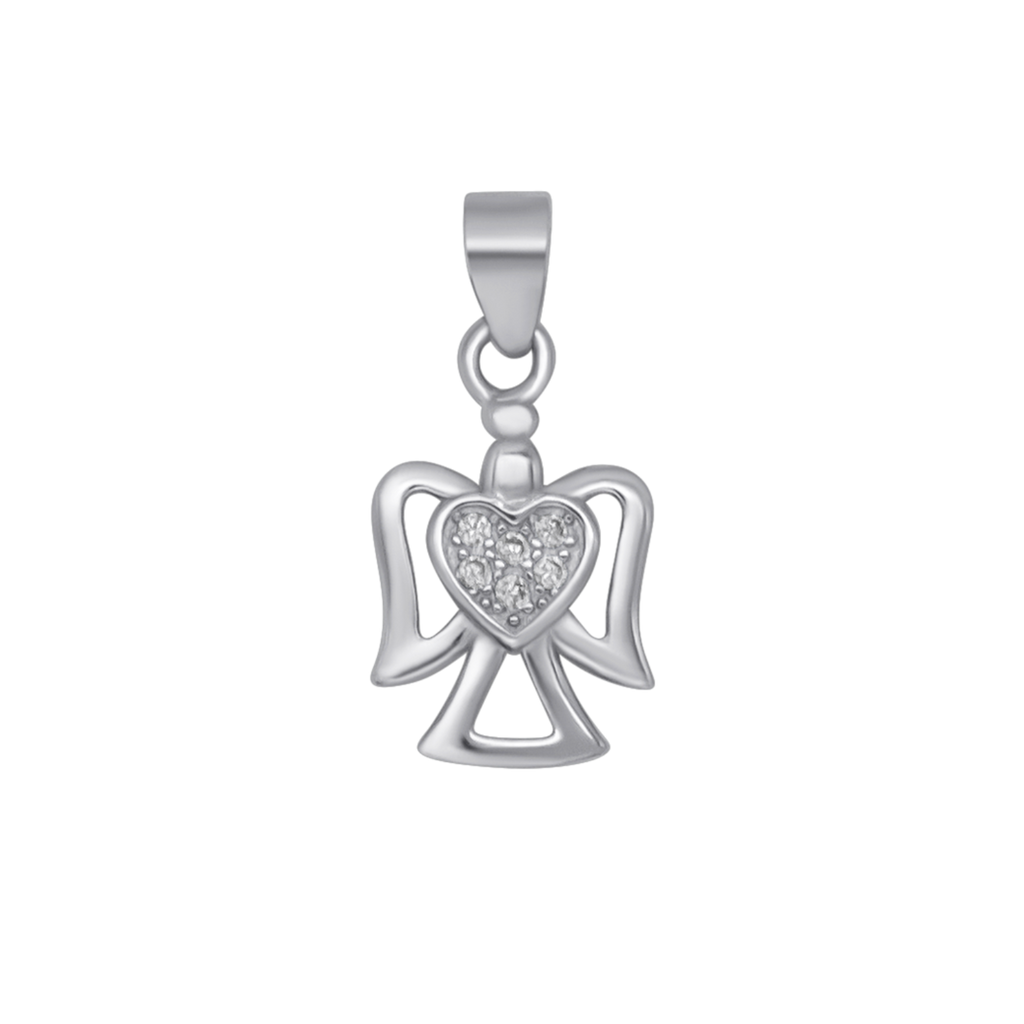 Angel Charm Pendant in Silver | Savelli Religious