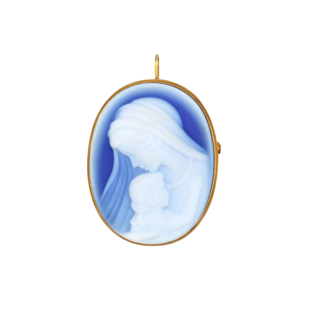 Madonna with Child Cameo Pendant | Savelli Religious