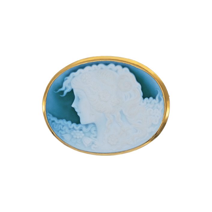 Blue Cameo Pendant | Savelli Religious