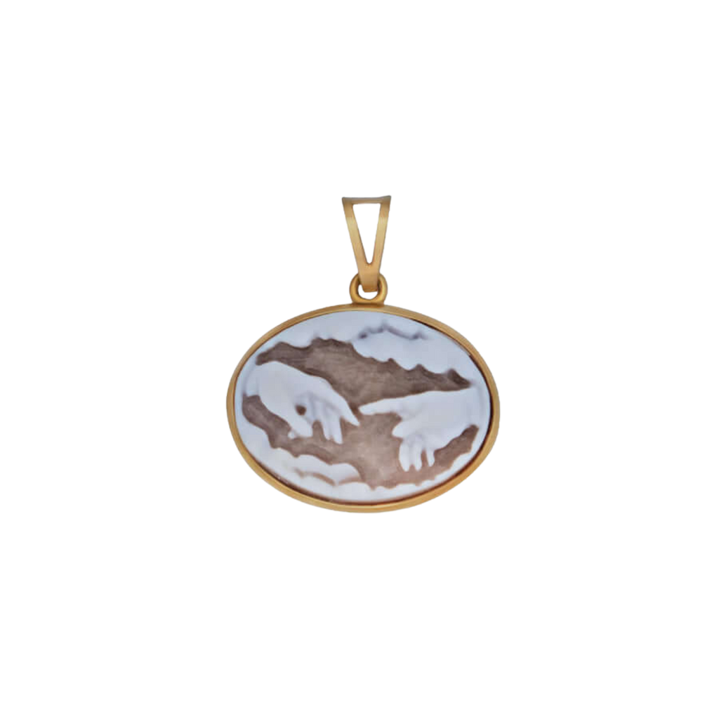 Creation of Adam Gold Cameo Pendant | Savelli Religious