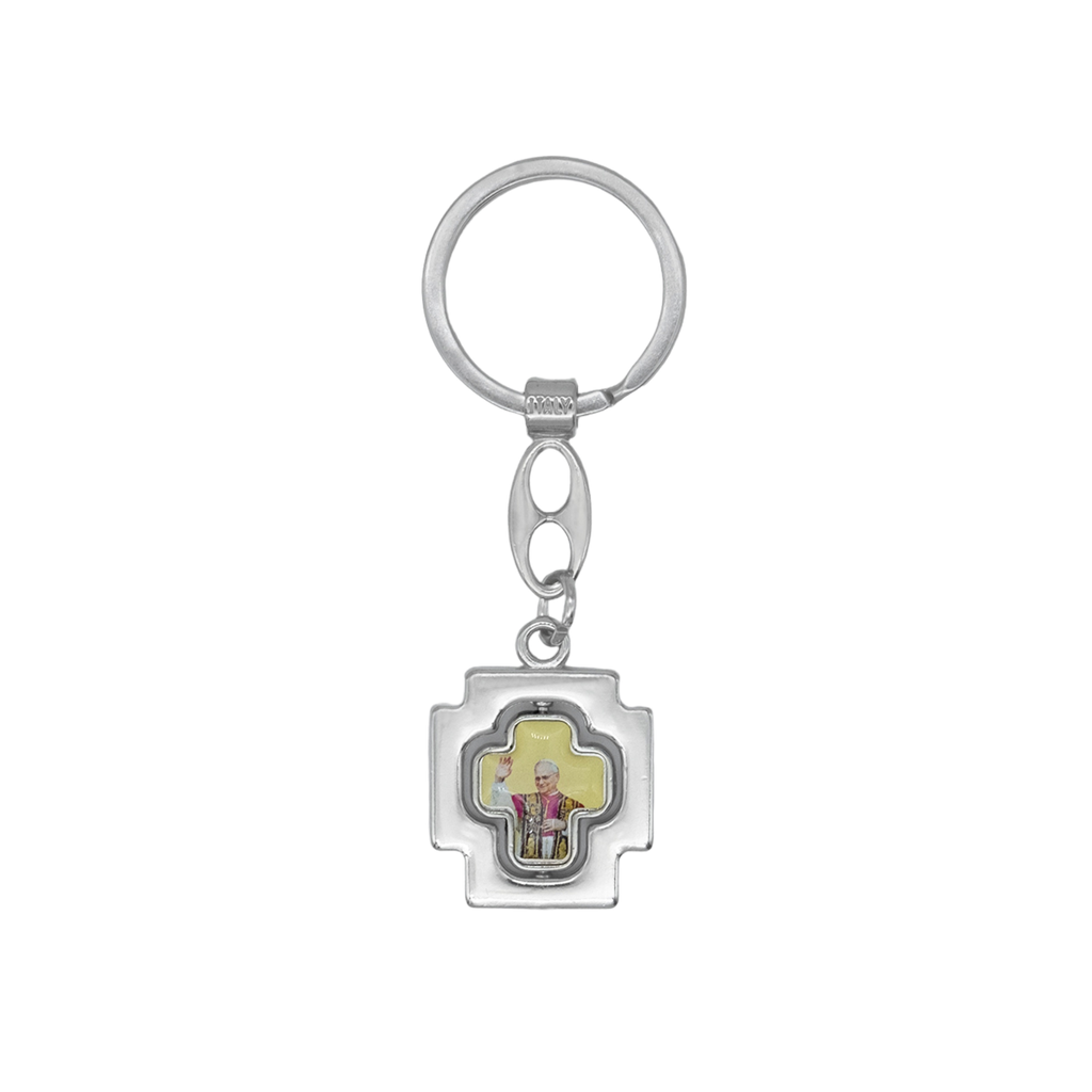 Pope Leo Key Ring in Metal | Savelli Religious