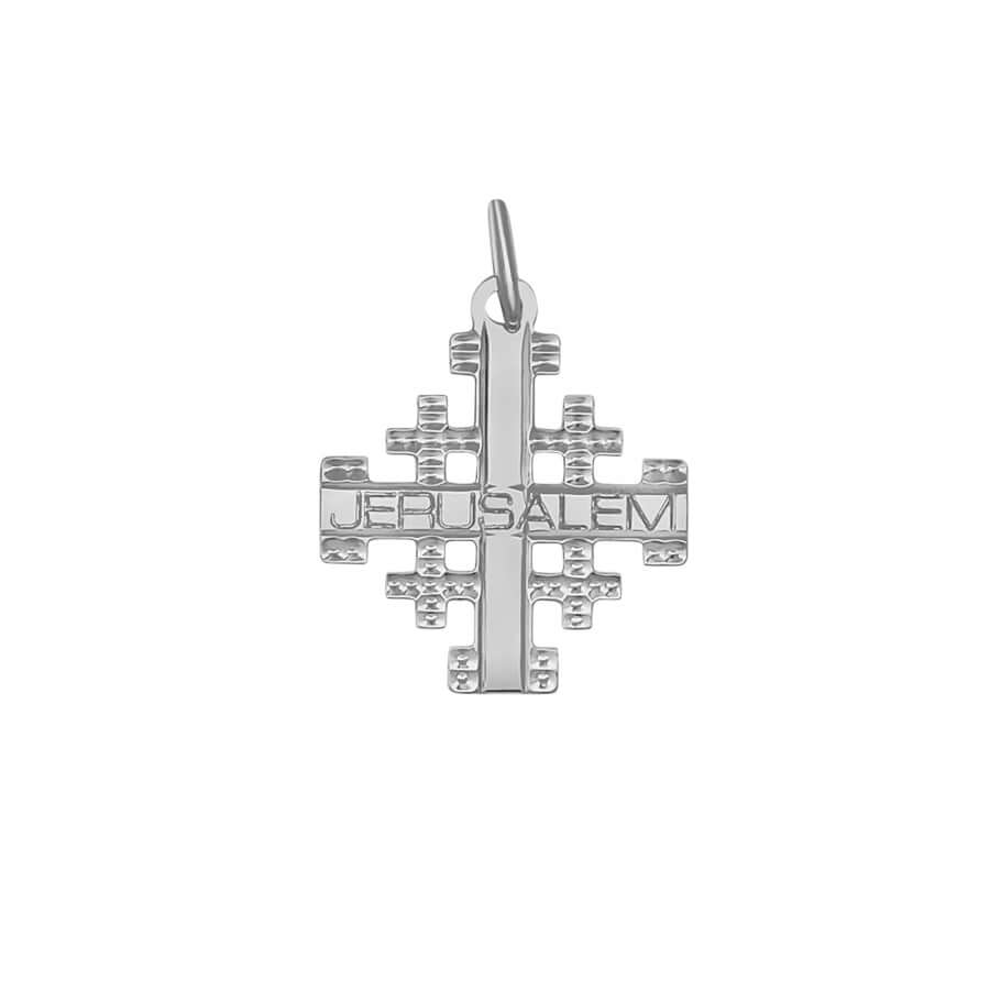 Sterling Silver Jerusalem Cross Pendant | Savelli Religious