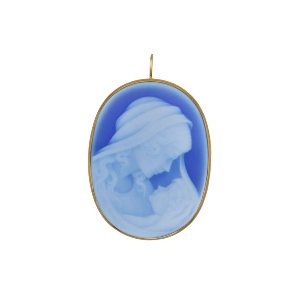 Madonna With Child Cameo Pendant | Savelli Religious