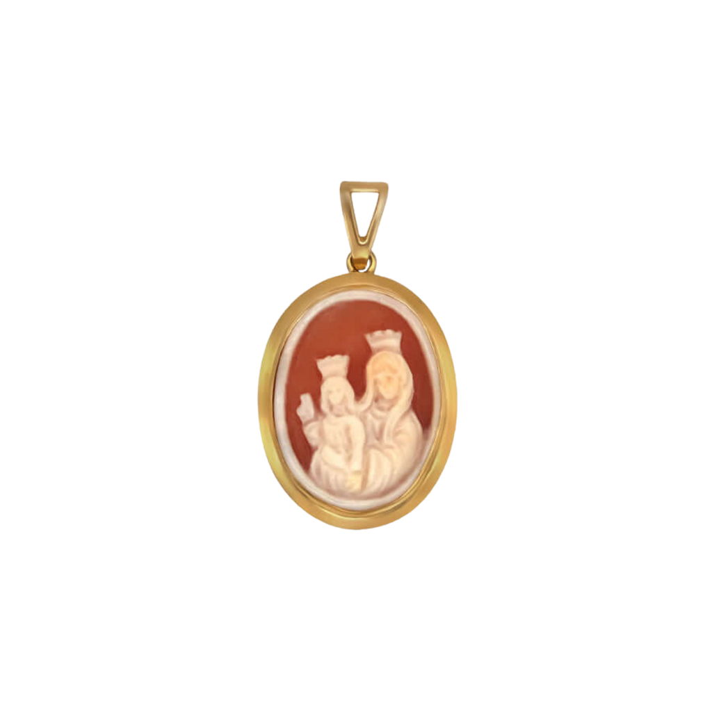 Mater Ecclesiae Gold Cameo Pendant | Savelli Religious