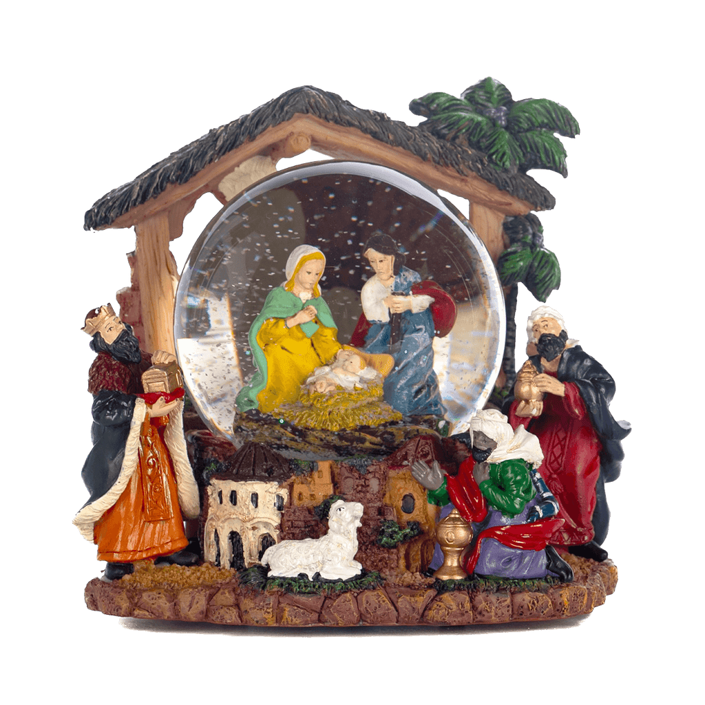 Nativity Scene Snow Globe | Savelli Religious