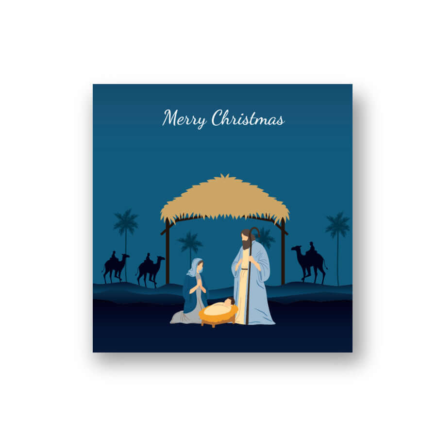 Nativity Scene Christmas Greeting Card | Savelli Religious