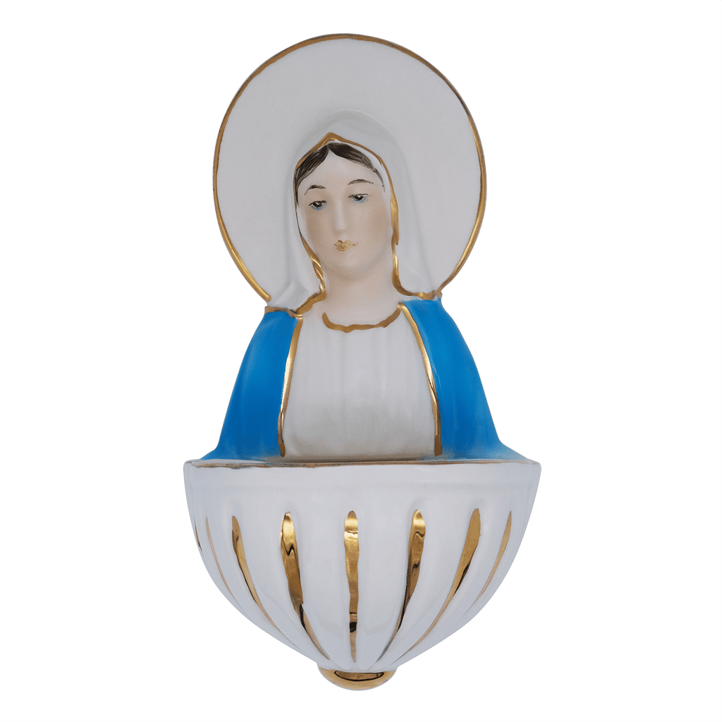 Our Lady of Grace Holy Water Font | Savelli Religious
