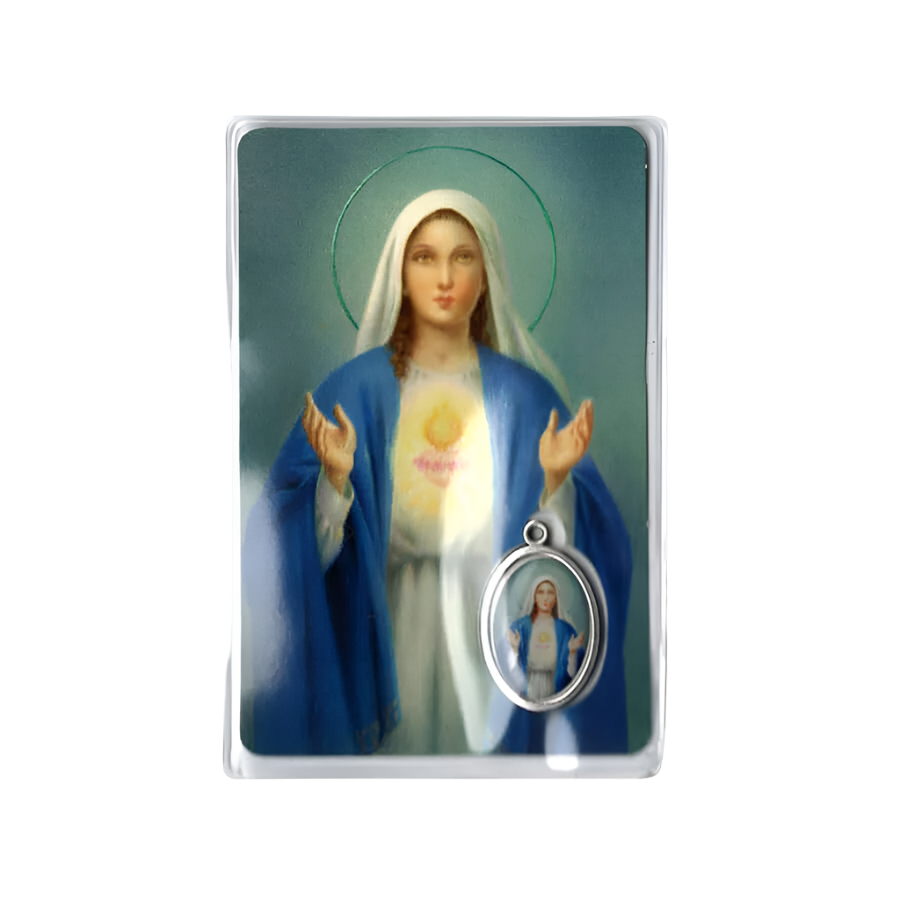 Immaculate Heart of Mary Prayer Card | Savelli Religious