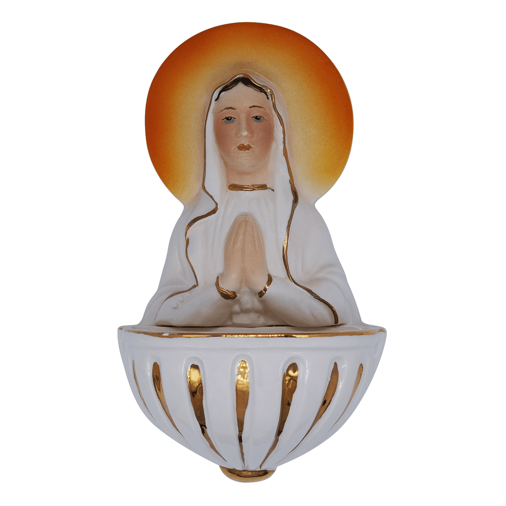Our Lady of Lourdes Holy Water Font | Savelli Religious