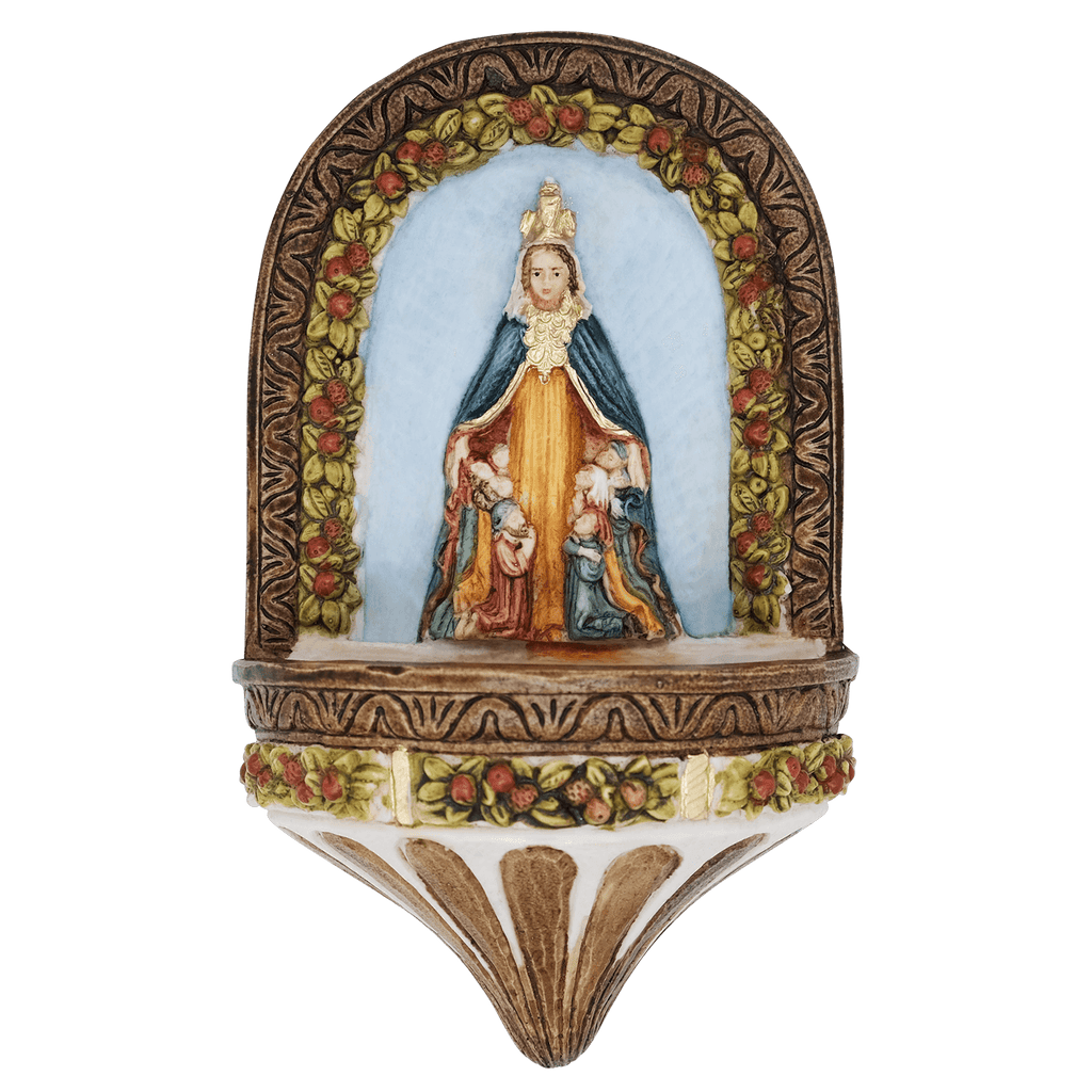 Our Lady of Protection Holy Water Font | Savelli Religious