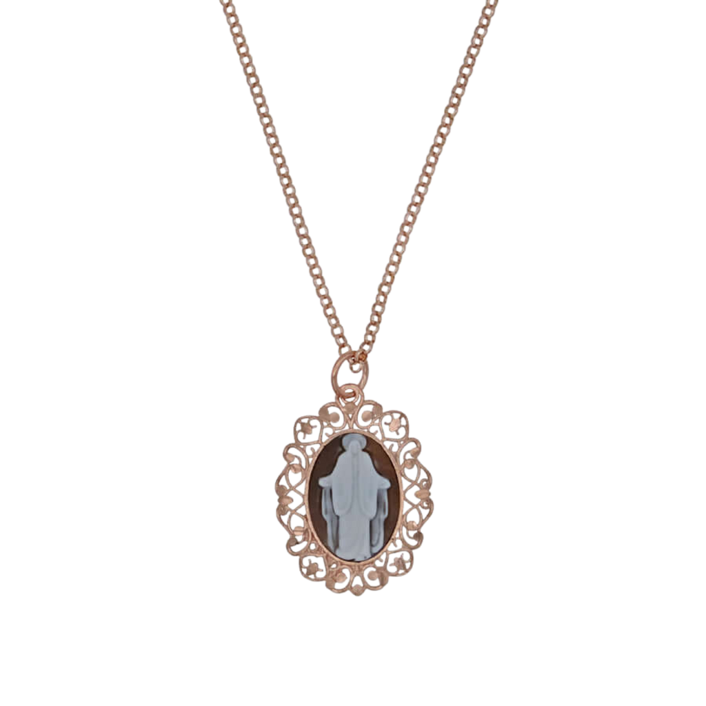 Our Lady of Grace Cameo Necklace | Savelli Religious