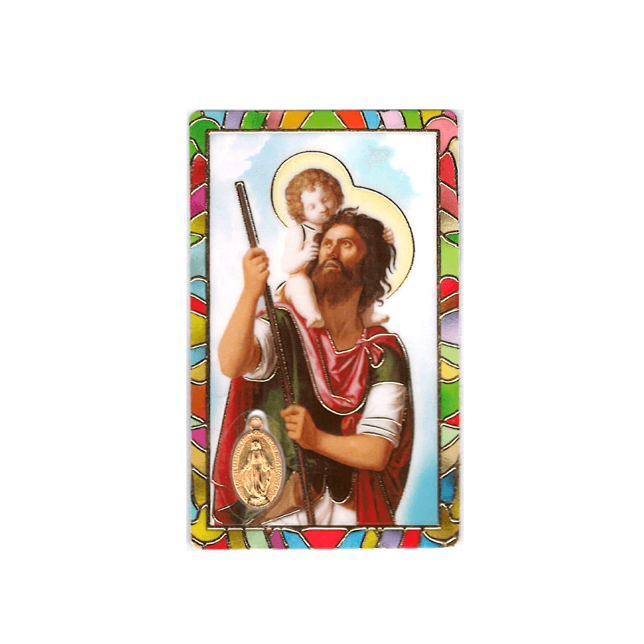 St Christopher Holy Card | Savelli Religious