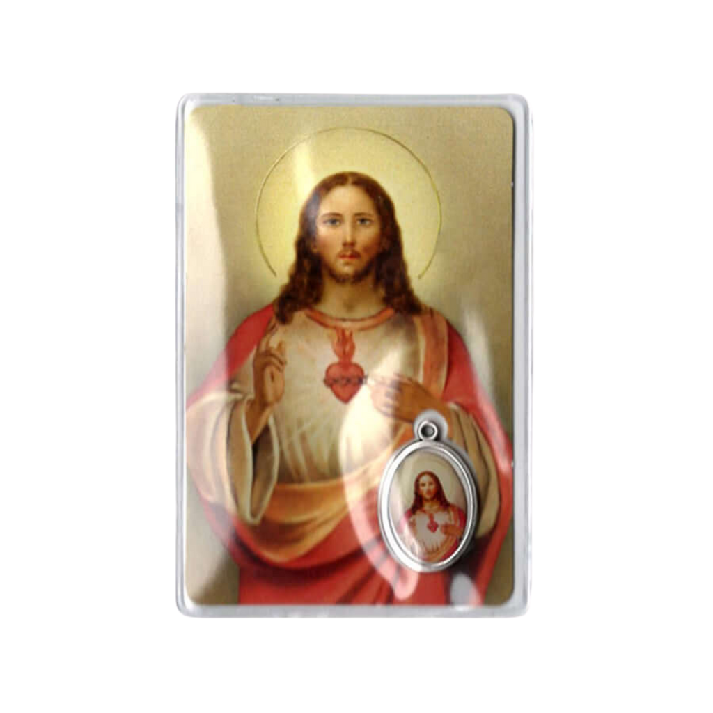 Sacred Heart of Jesus Prayer Card | Savelli Religious