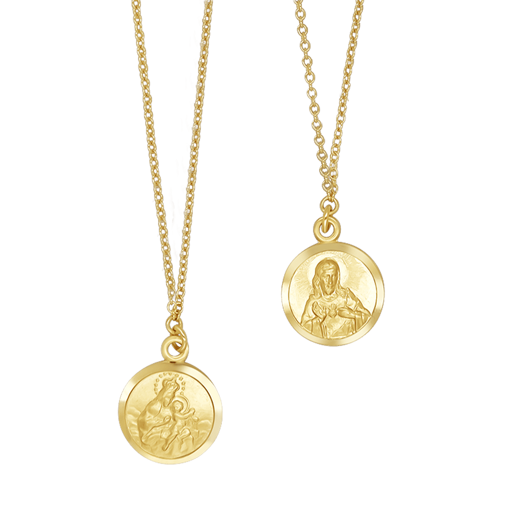 Gold Scapular Necklace | Savelli Religious