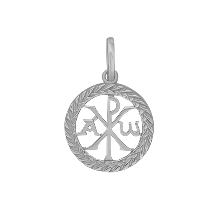 Sterling Silver Christogram Pendant | Savelli Religious