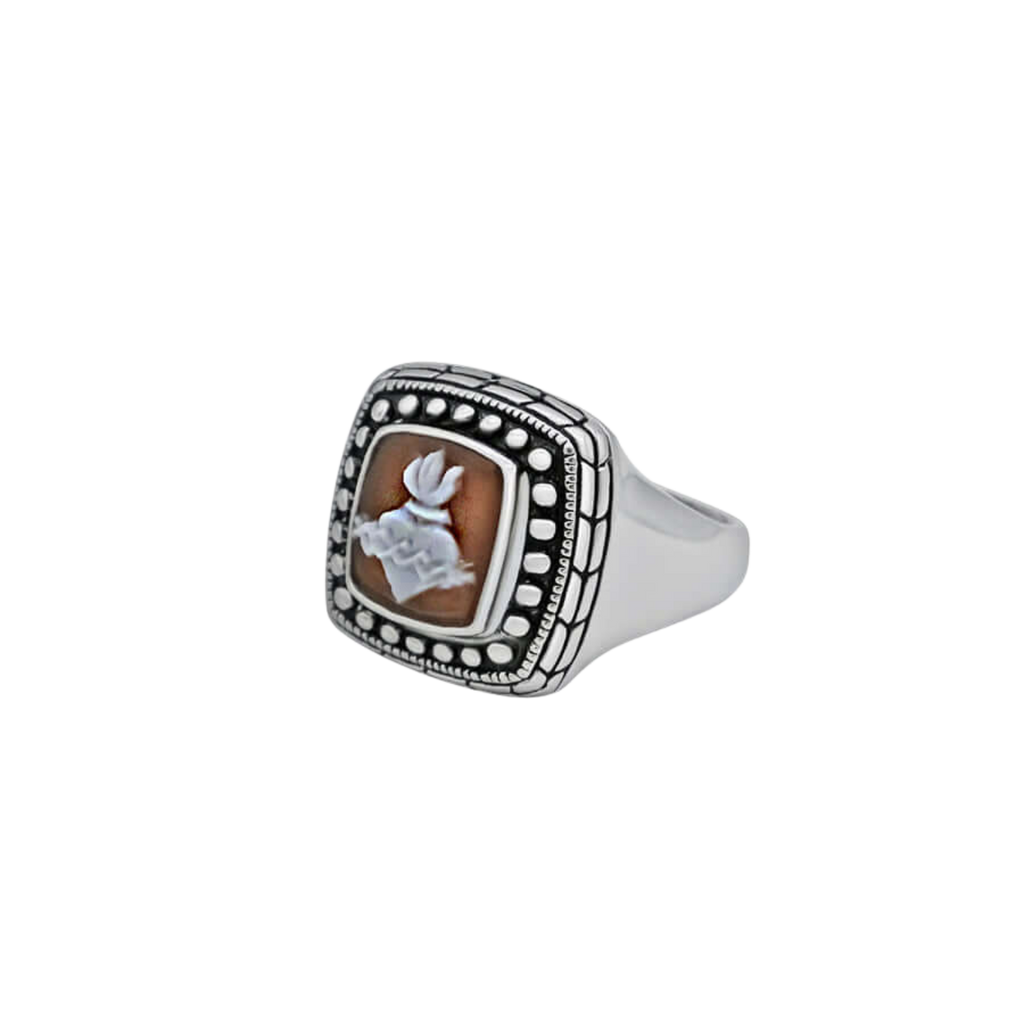 Silver Ex Voto Cameo Ring | Savelli Religious