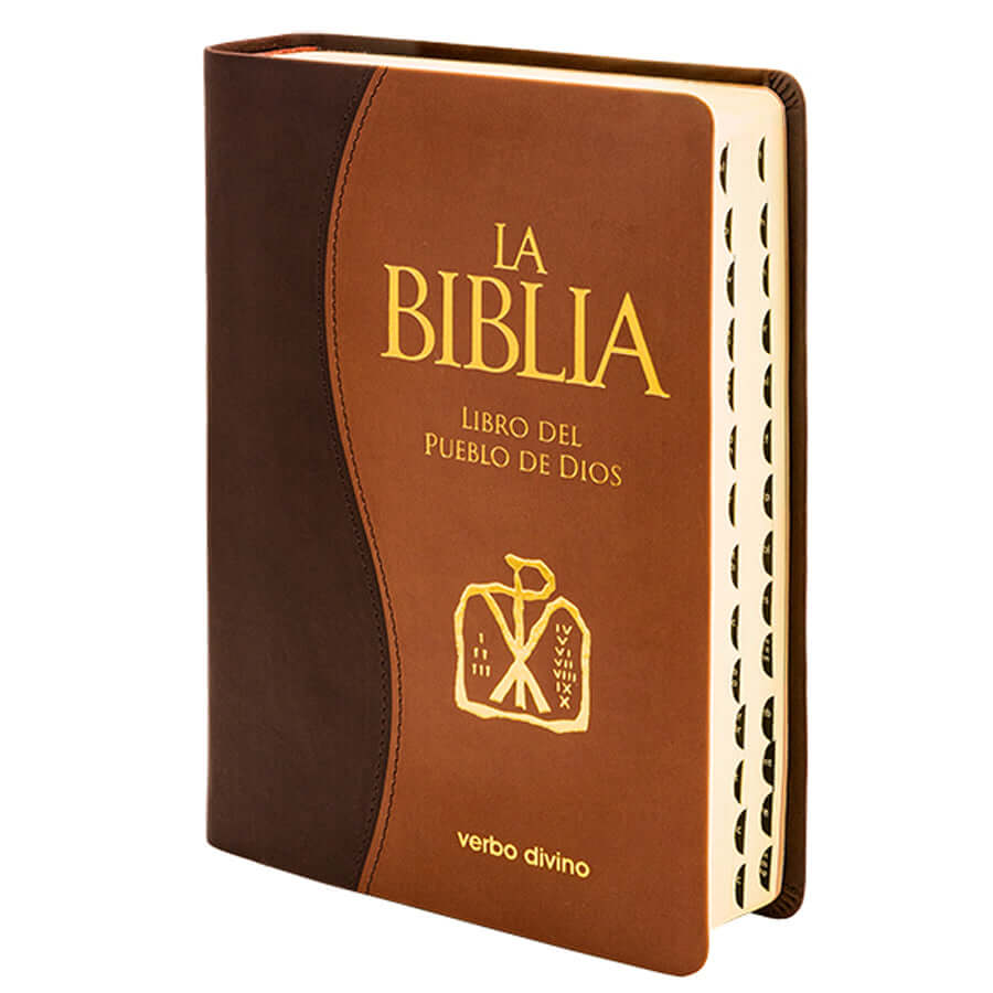 Spanish Holy Bible Brown Leather Cover | Savelli Religious