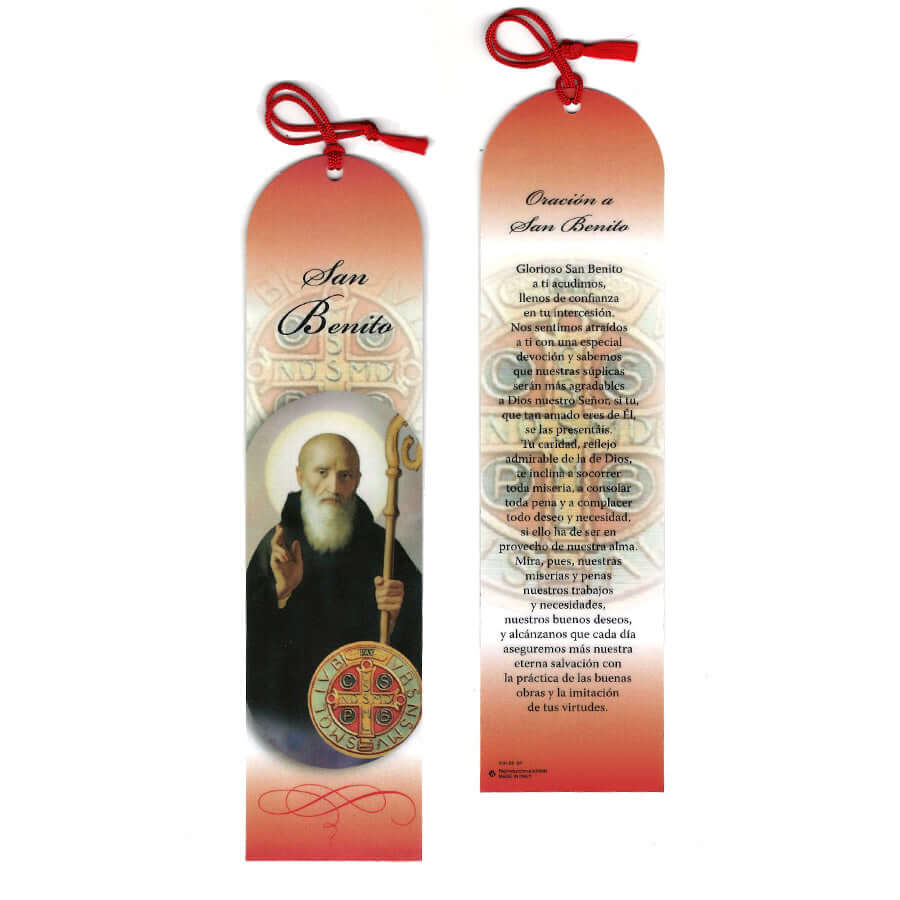 St Benedict Christian Bookmark | Savelli Religious