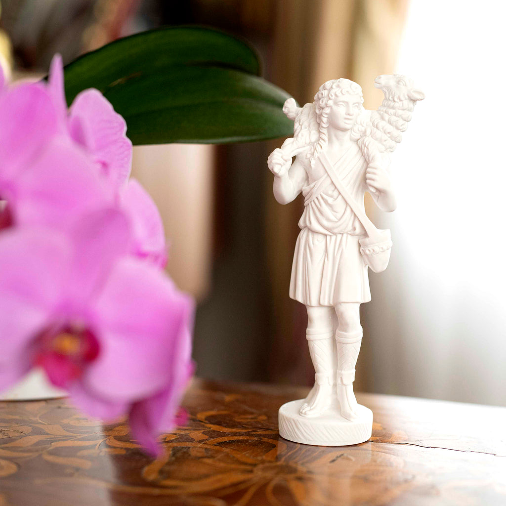 Good Shepherd Figurine in Marble | Savelli Religious
