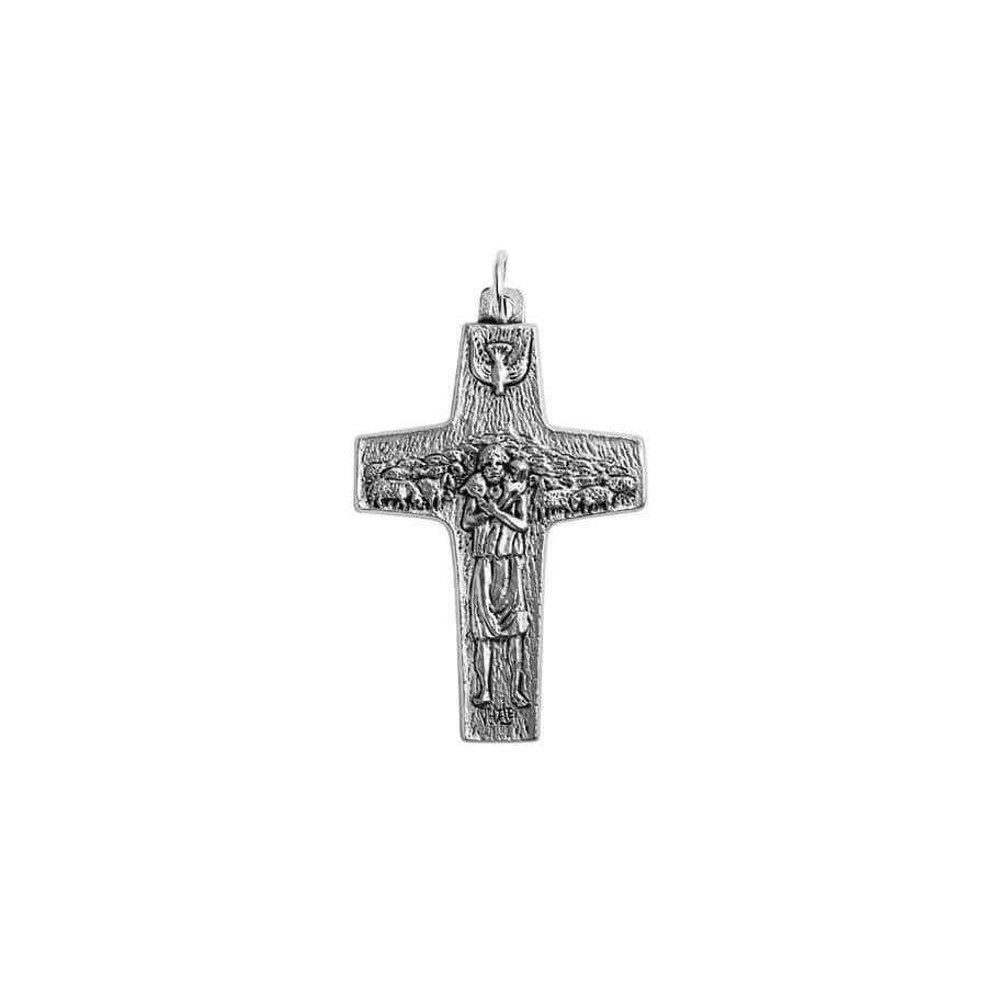 Pope Francis's Good Shepherd Cross in Silver| Savelli Religious