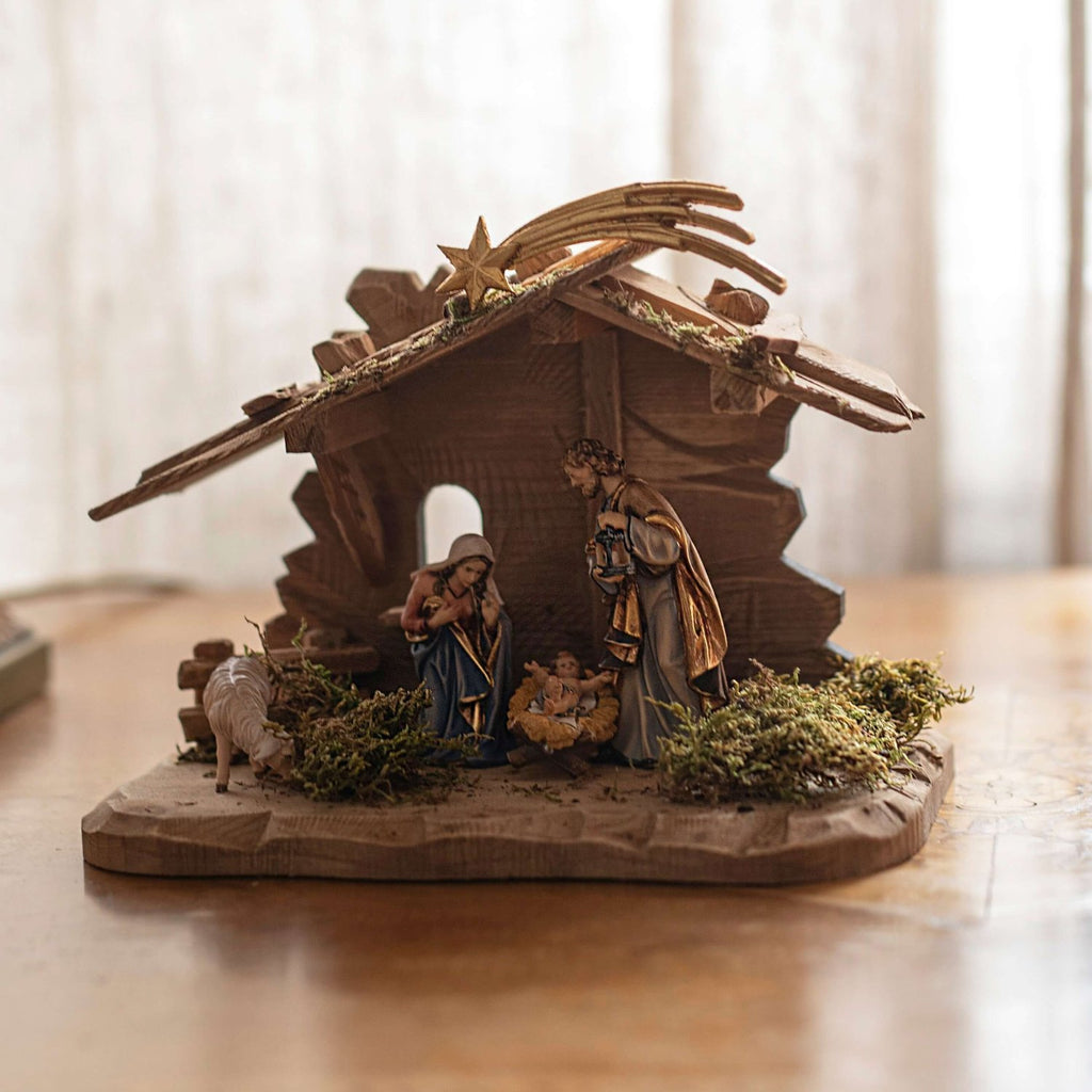Wooden Holy Family Nativity Set | Savelli Religious