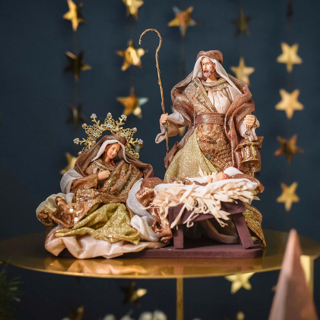 Fabric Nativity Set with Manger Scene | Savelli Religious