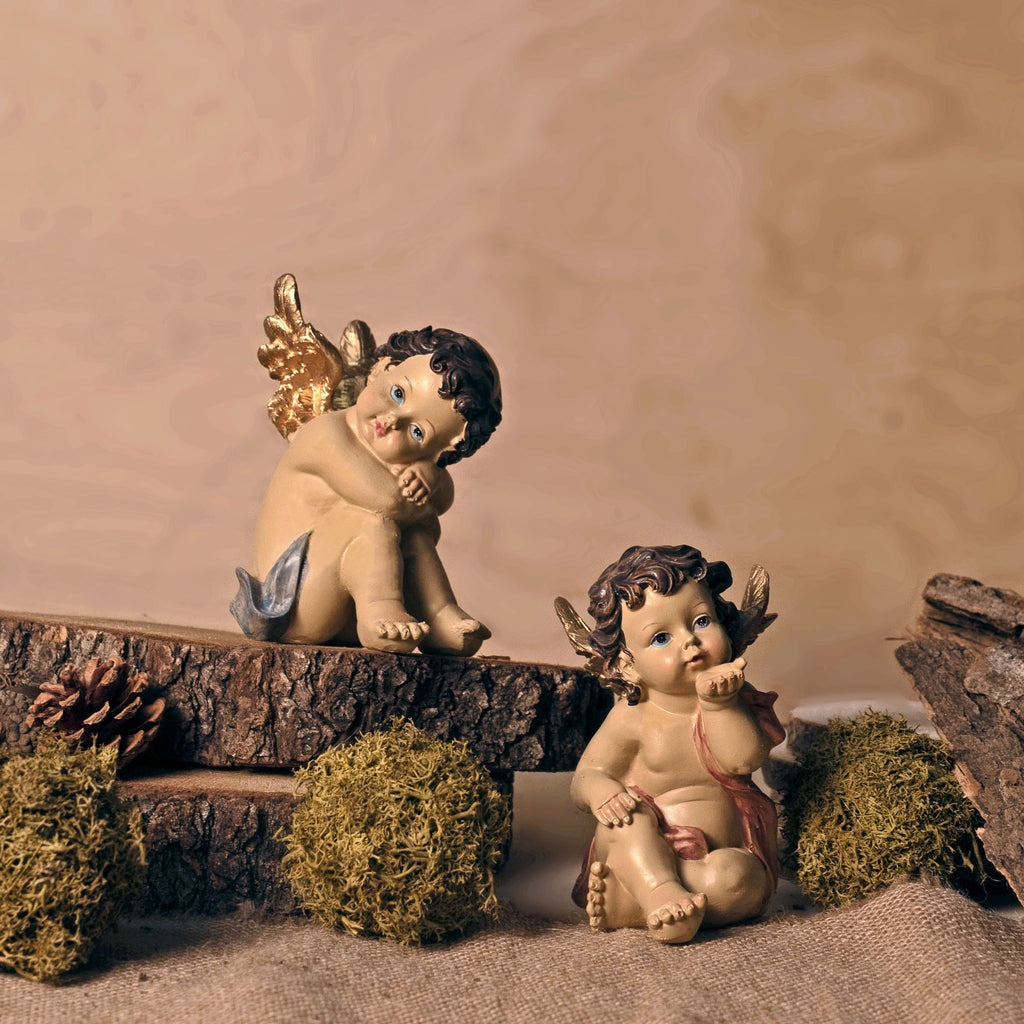 Resin Couple of Putto Angels | Savelli Religious