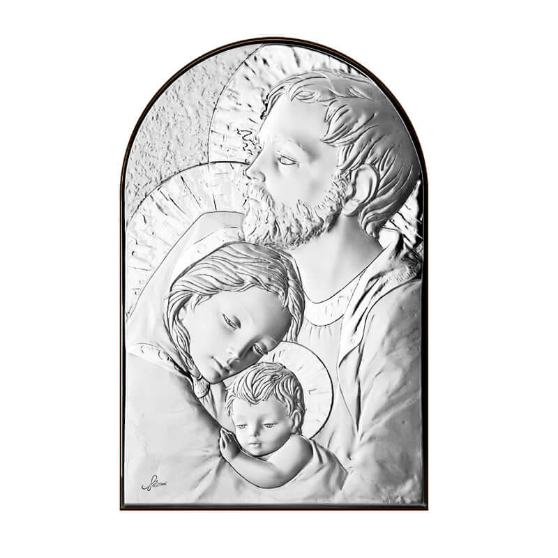 Holy Family Picture in Sterling Silver | Savelli Religious