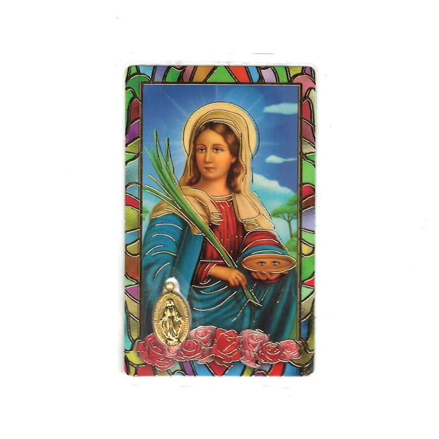 St Lucy Prayer Card | Savelli Religious