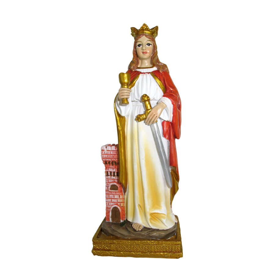 St Barbara Statue in Resin | Savelli Religious