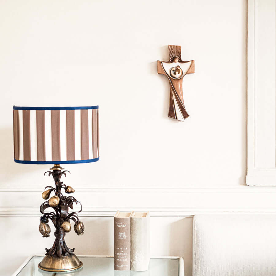 Holy Family Wall Cross in Wood | Savelli Religious